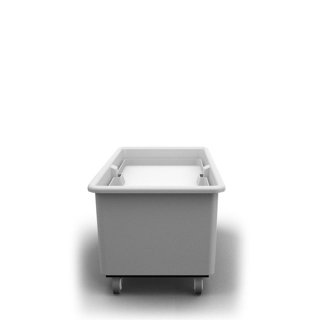 Ergonomic Spring Bottom Platform Utility Cart - Brilliant Orange ...