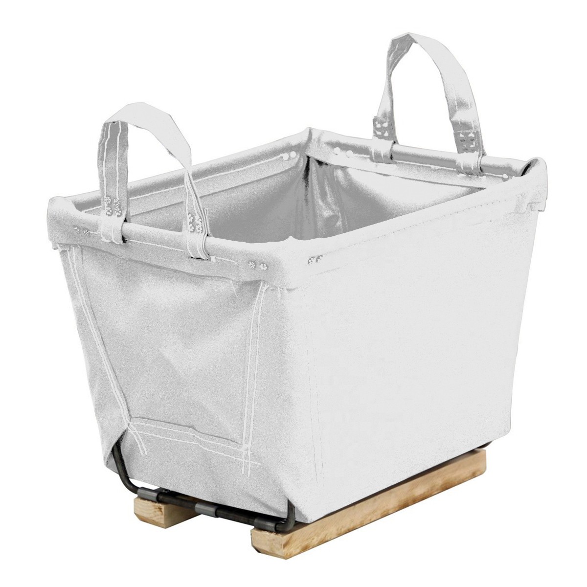 4 Bushel White Small Carry Baskets