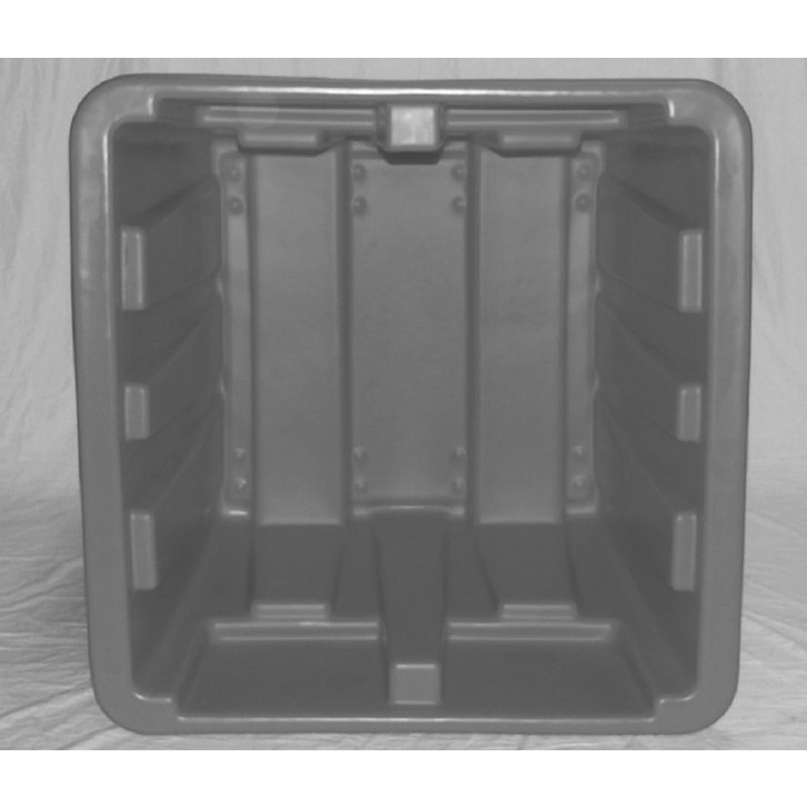 Bulk Container - Metallic Silver Cool - Stencil (1) - Lockable Cover