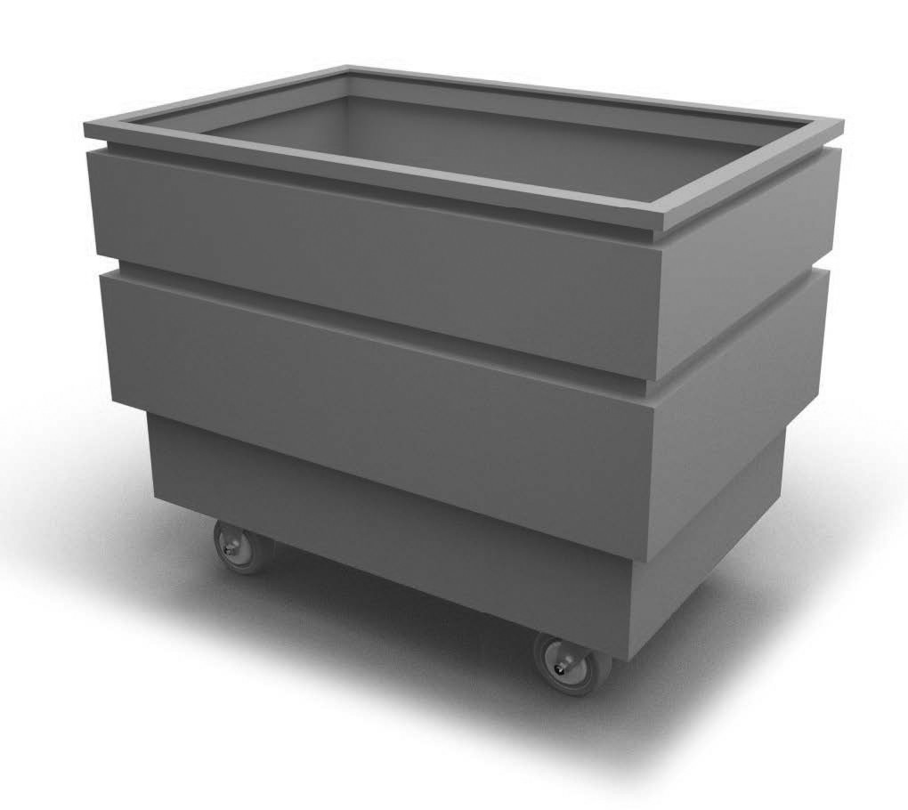 Utility Container Cart - Cadet Blue
