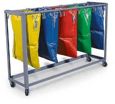 5 Bag 19" Mail Bag Rack