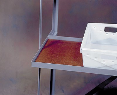 3 Shelf Flat Tub Distribution Rack - Hardboard