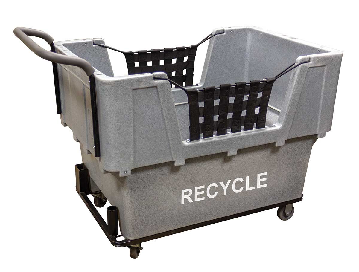 Ergonomic Recycle W/ Cart
