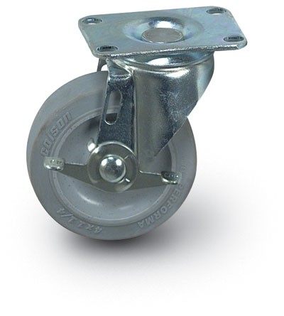 6" Quiet Rolling Swivel Caster + Brake